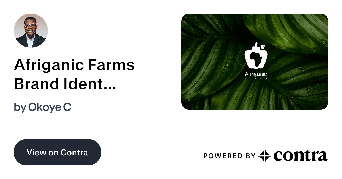Afriganic Farms Brand Identity Design by Okoye C
