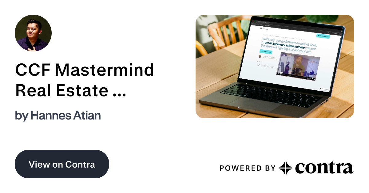 CCF Mastermind Landing Page Design by Hannes Atian