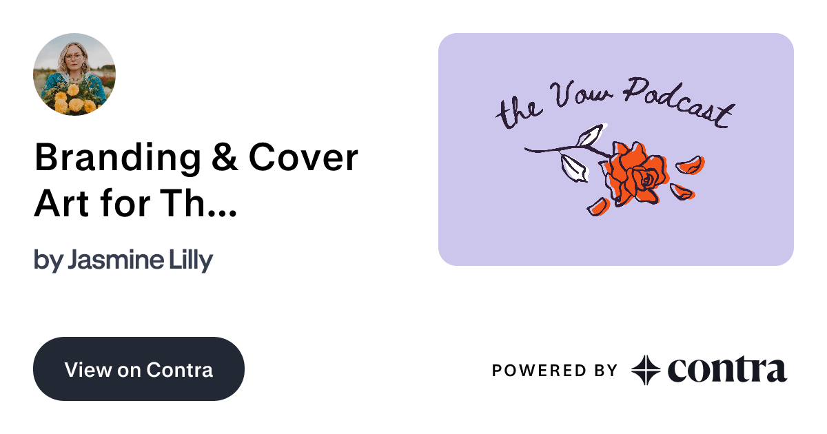 Branding & Cover Art for The Vow Podcast by Jasmine Lilly