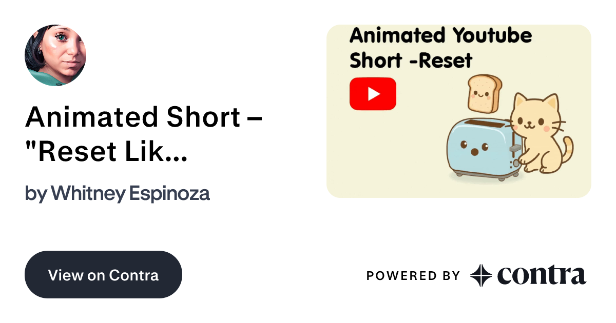 Animated Short – "Reset Like a Toaster" by Whitney Espinoza