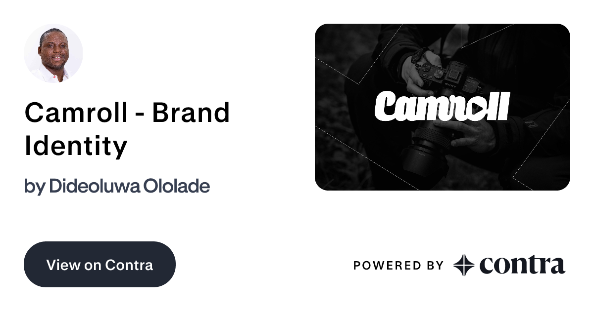 Camroll - Brand Identity by Dideoluwa Ololade