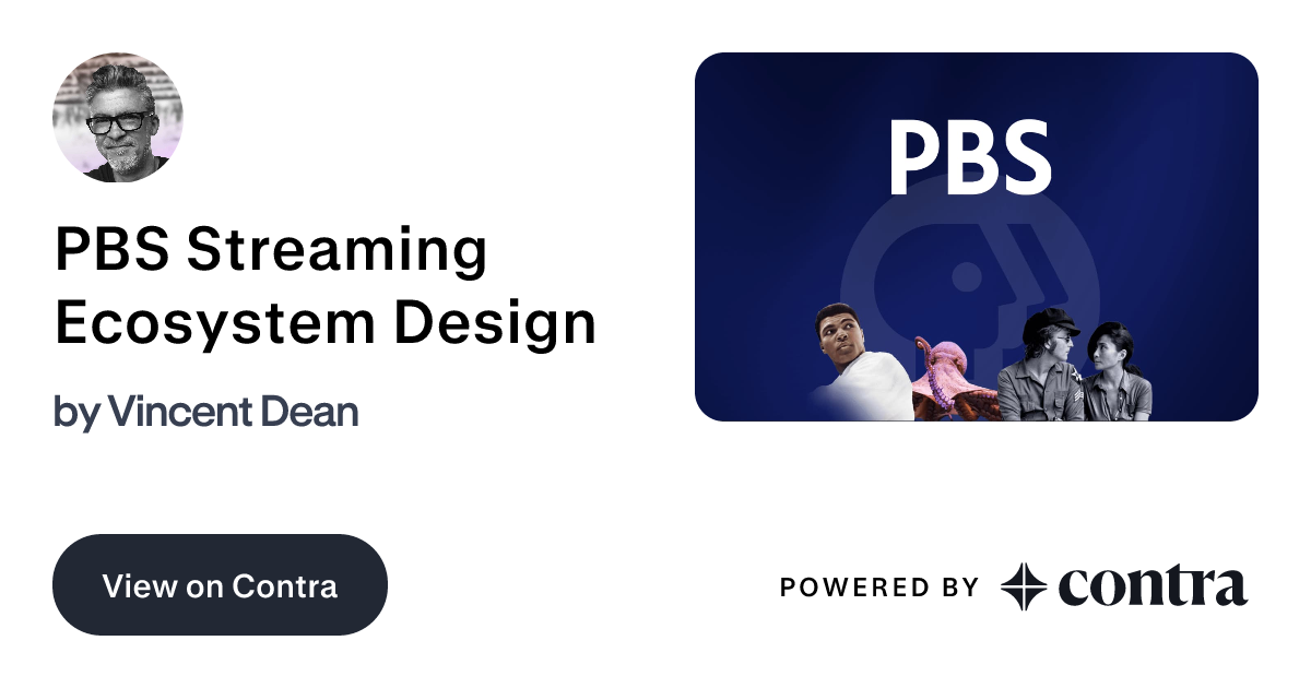 PBS Streaming Ecosystem Design by Vincent Dean