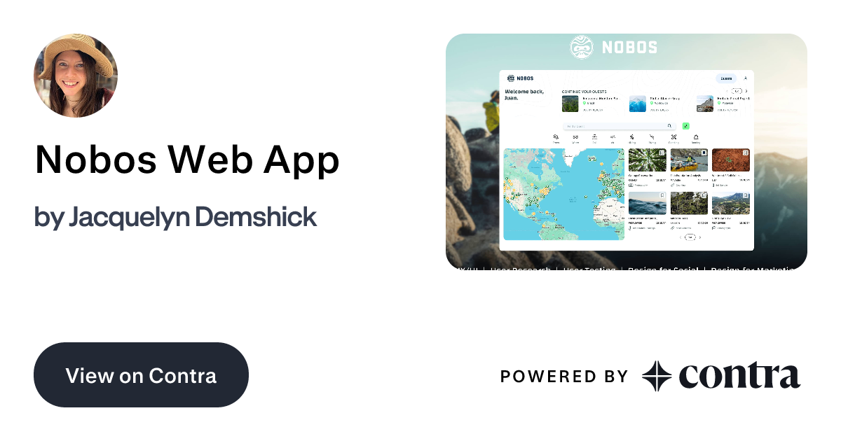 Nobos Web App by Jacquelyn Demshick