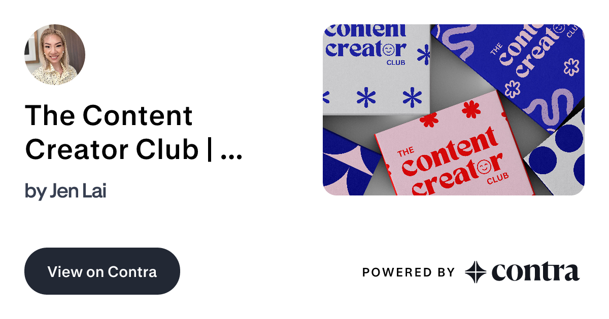 Branding Design | The Content Creator Club by Jen Lai