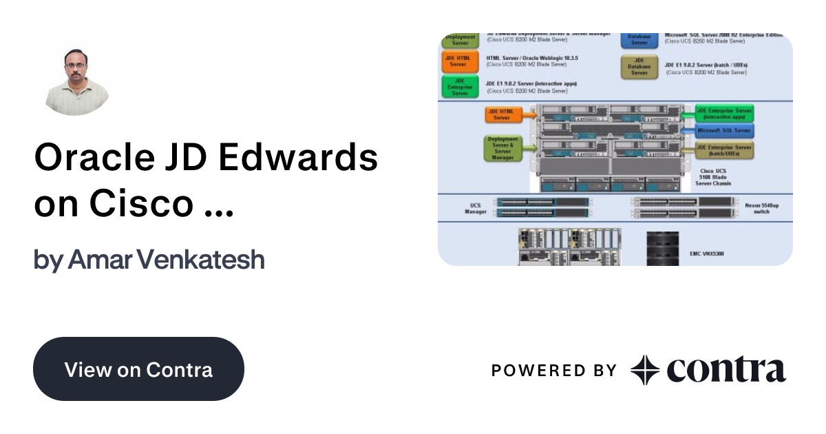 Oracle JD Edwards on Cisco Unified Computing System with EMC VN… by ...