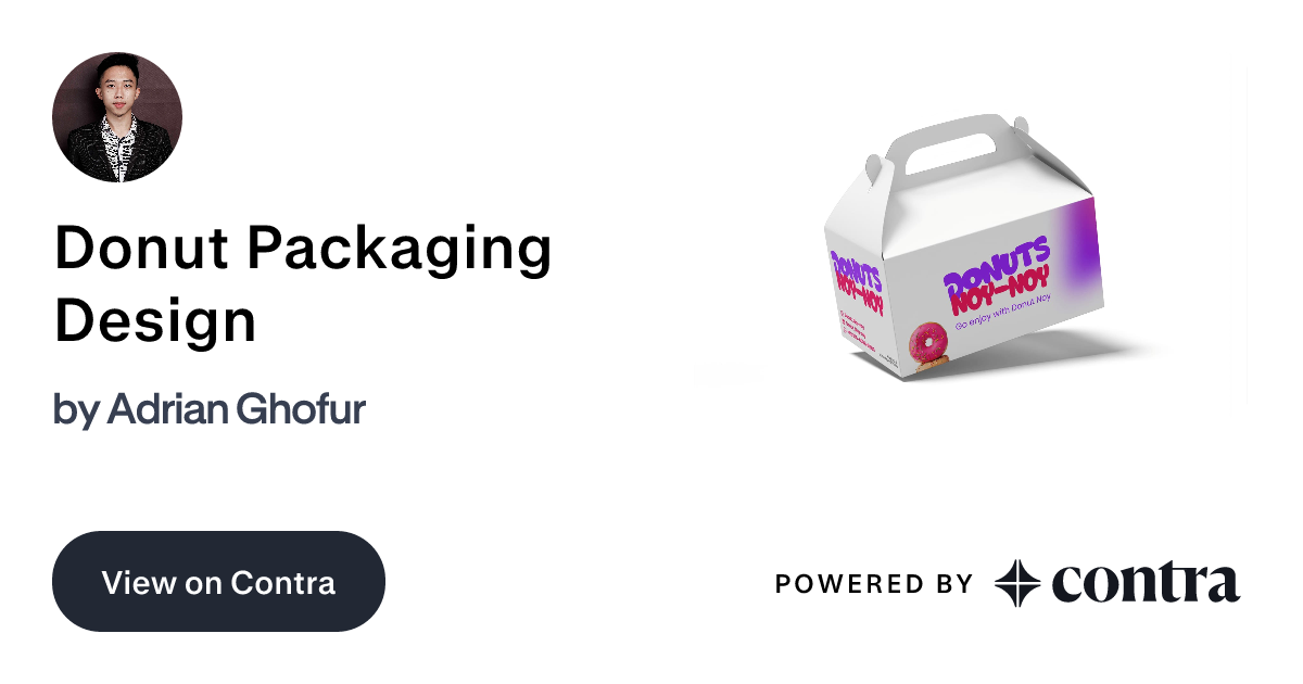 Donut Packaging Design by Adrian Ghofur