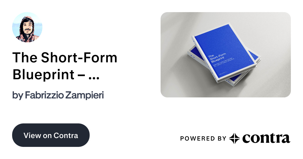 The Short-Form Blueprint – Book Design & Visual System by Fabrizzio ...