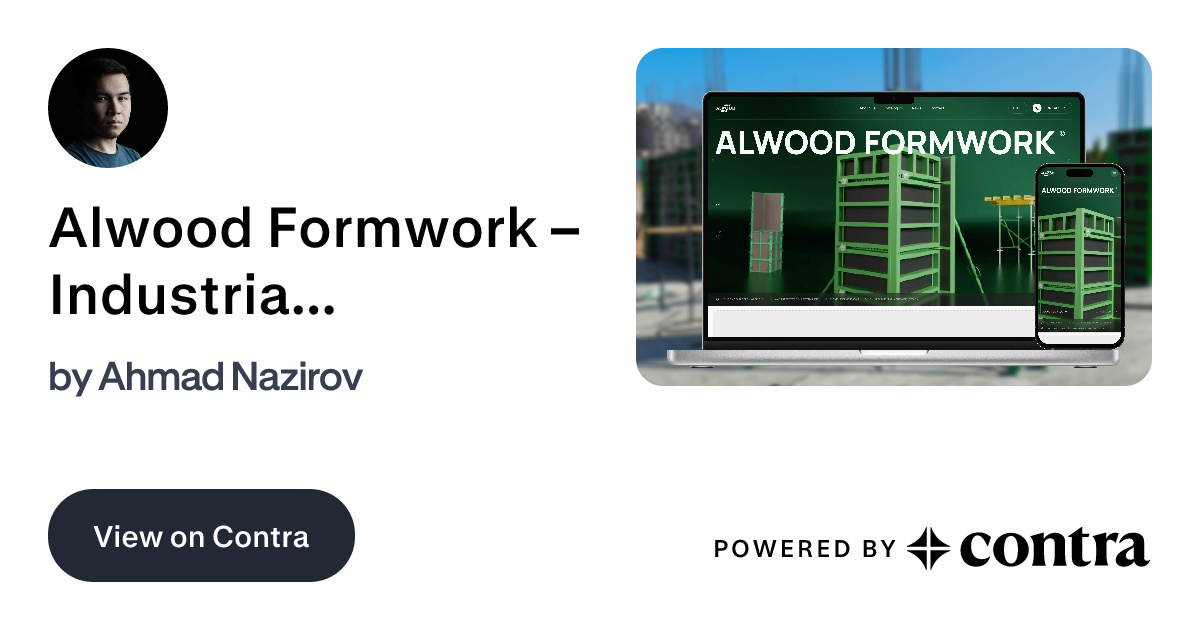 Alwood Formwork – Industrial Construction Solutions Website by Ahmad ...
