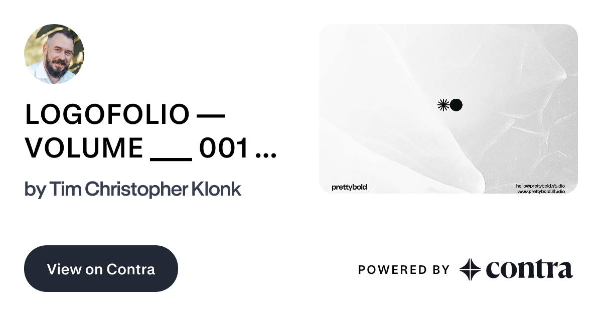 LOGOFOLIO — VOLUME ___ 001 // Logos & Wordmarks by Tim Christopher Klonk