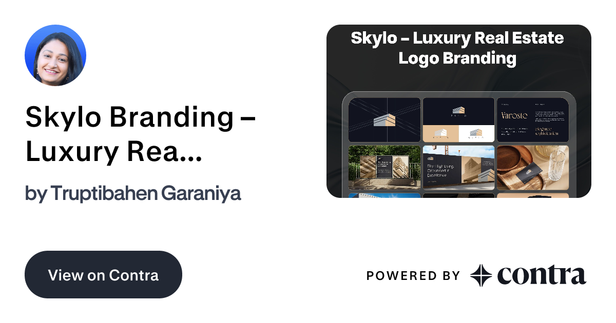 Skylo – Luxury Real Estate Logo Branding by Truptibahen Garaniya