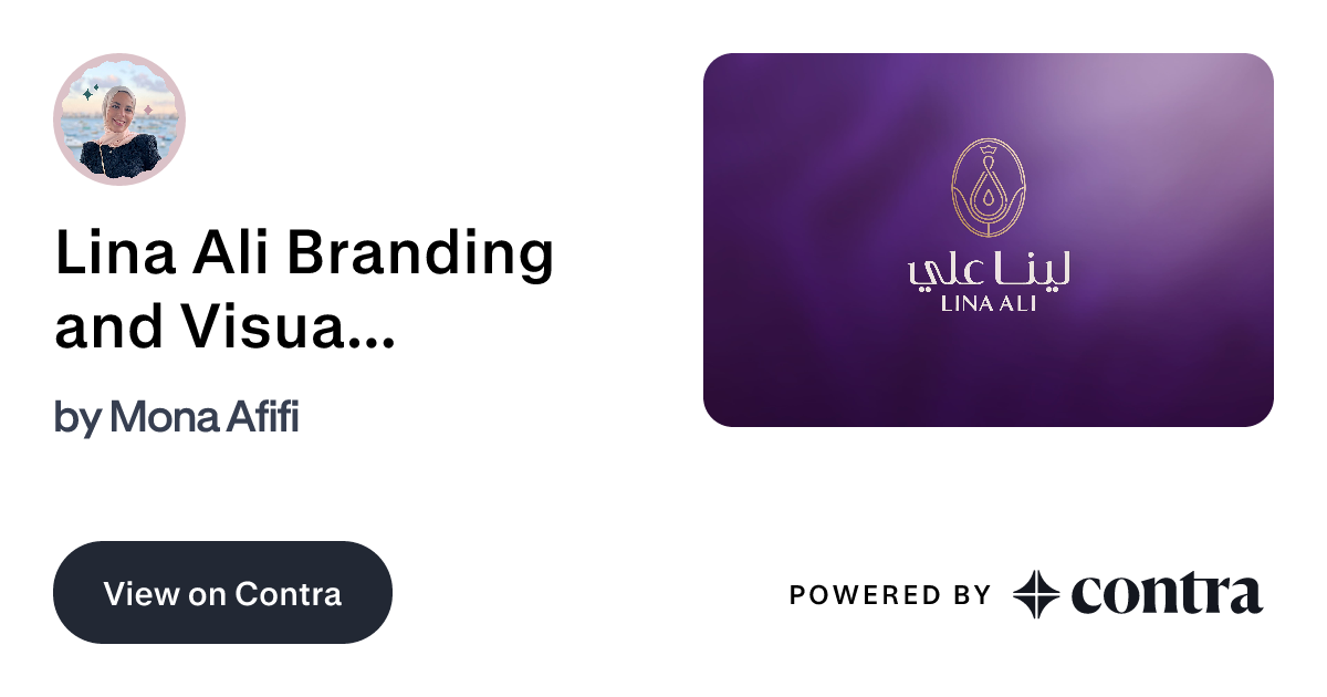 Lina Ali Branding and Visual Identity Design by Mona Afifi