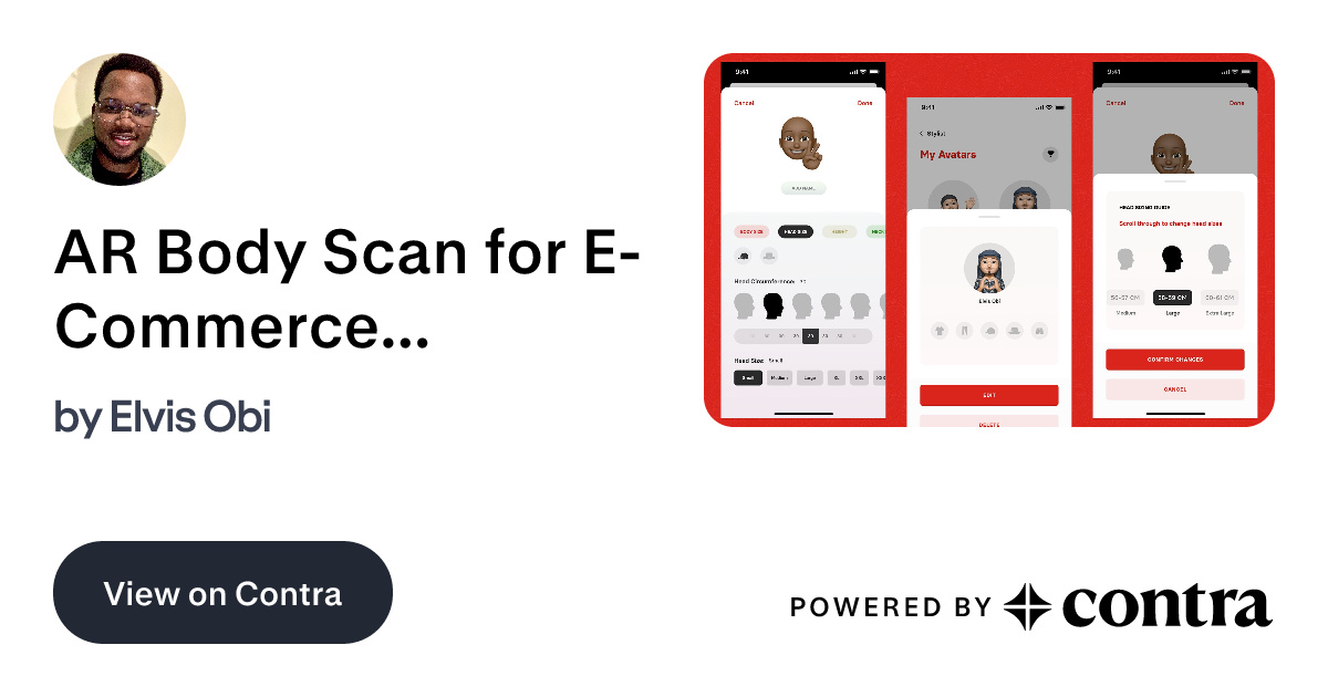 AR Body Scan for E-Commerce Project by Elvis Obi