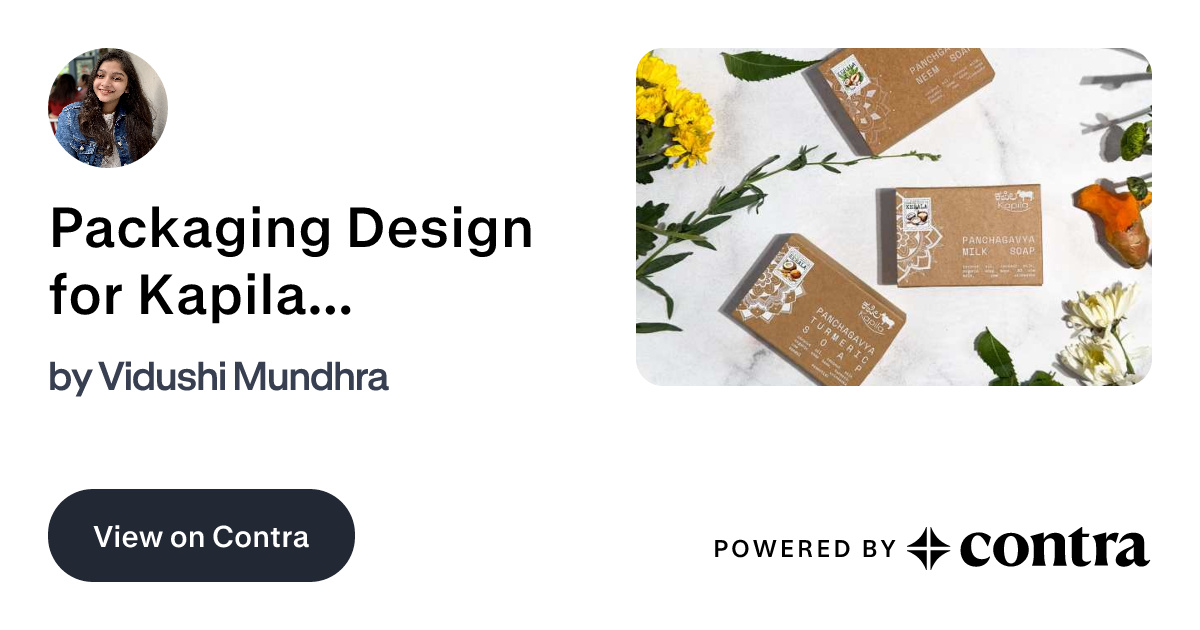 Packaging Design for Kapila Soaps By Flipside Co by Vidushi Mundhra