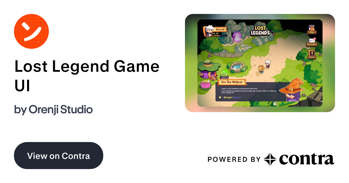 Lost Legend Game UI by Orenji Studio