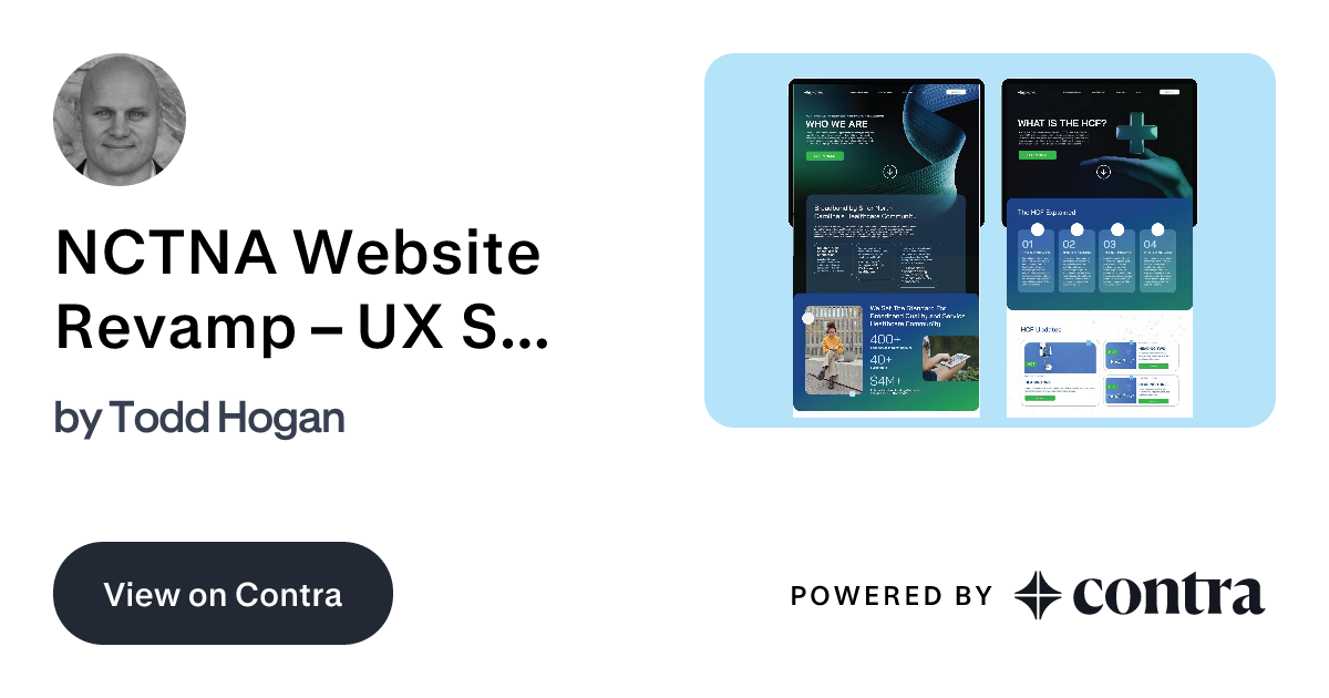 NCTNA Website Revamp – UX Strategy & Webflow Development by Todd Hogan