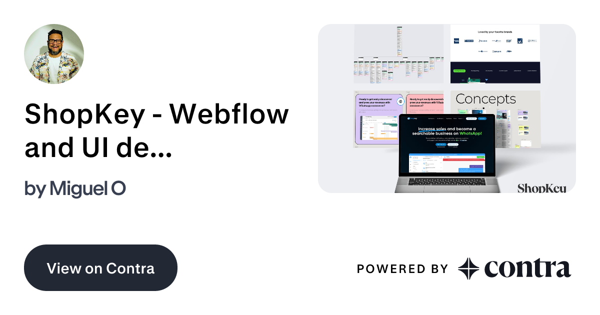 ShopKey - Webflow and UI design by Miguel O