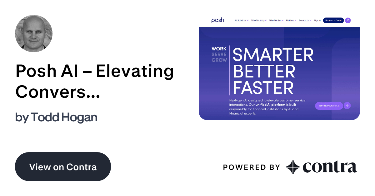 Posh AI – Elevating Conversational AI for Banking with Webflow by Todd ...