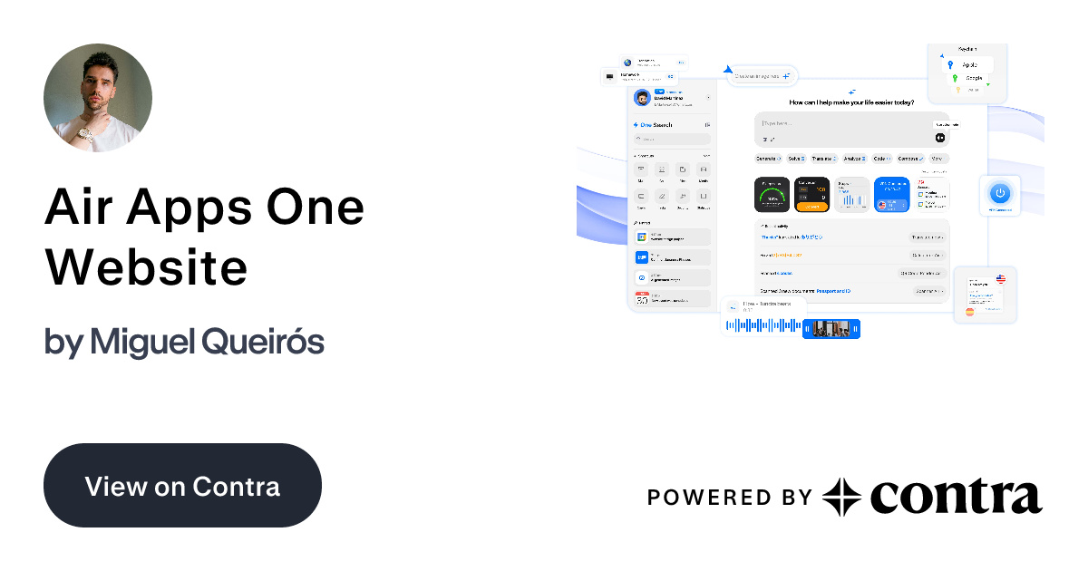 Air Apps One Website by Miguel Queirós