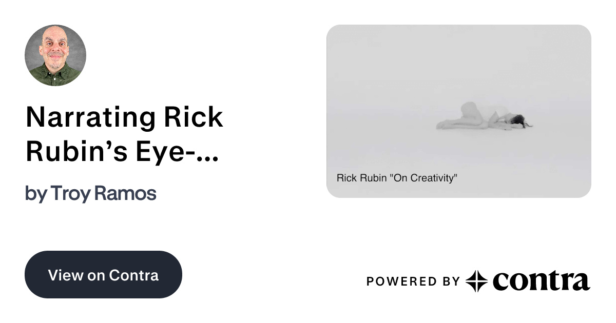 Narrating Rick Rubin’s Eye-Opening Truth About "Perfection" by Troy Ramos