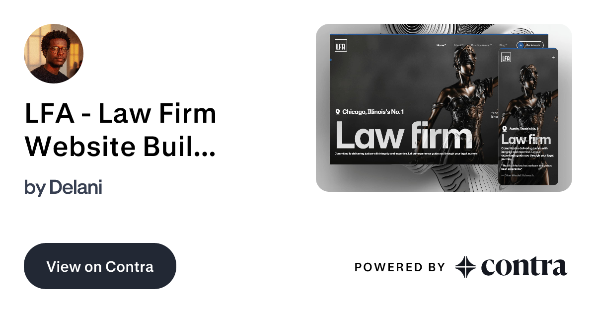 LFA - Law Firm Website Built In Framer by Delani ⚡️