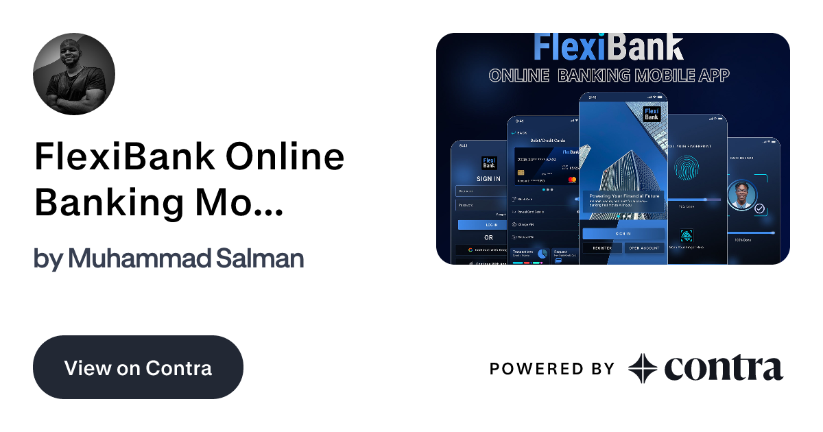 FlexiBank Online Banking Mobile App by Muhammad Salman
