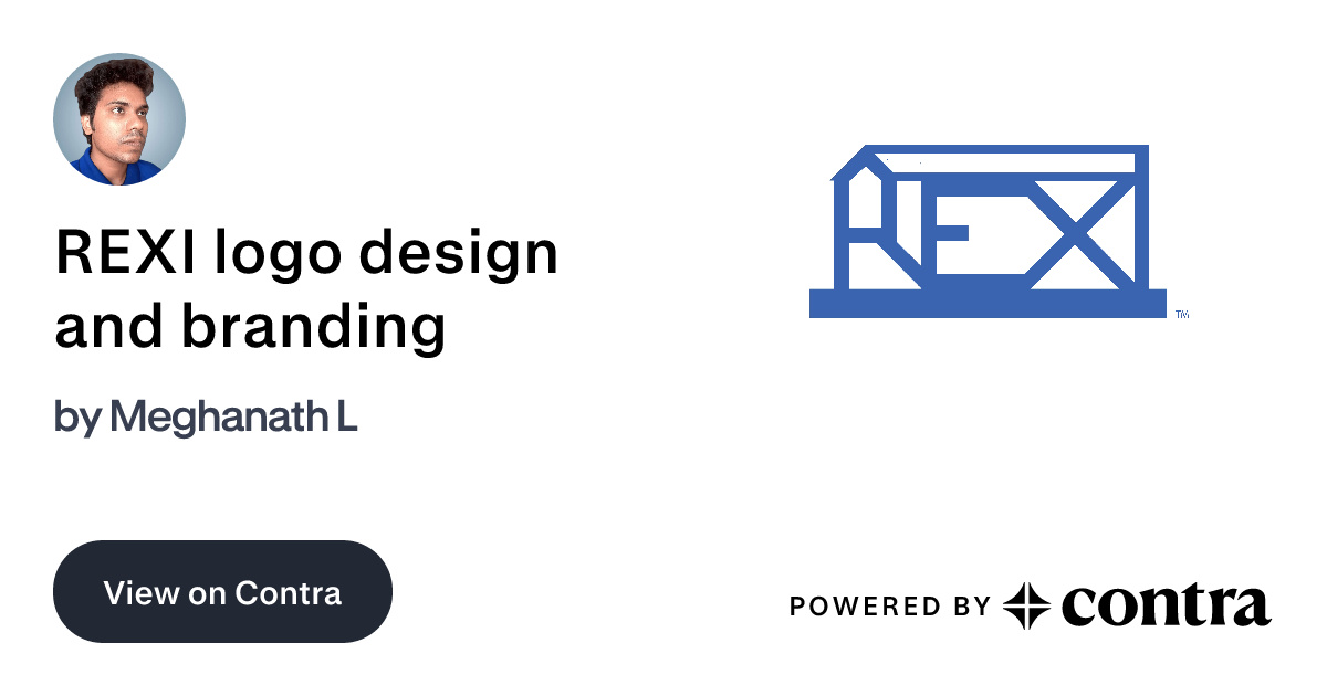 REXI logo design and branding by Meghanath L
