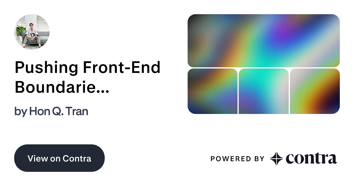 Pushing Front-End Boundaries with Next.js & GSAP - ONiO by Hon Q. Tran