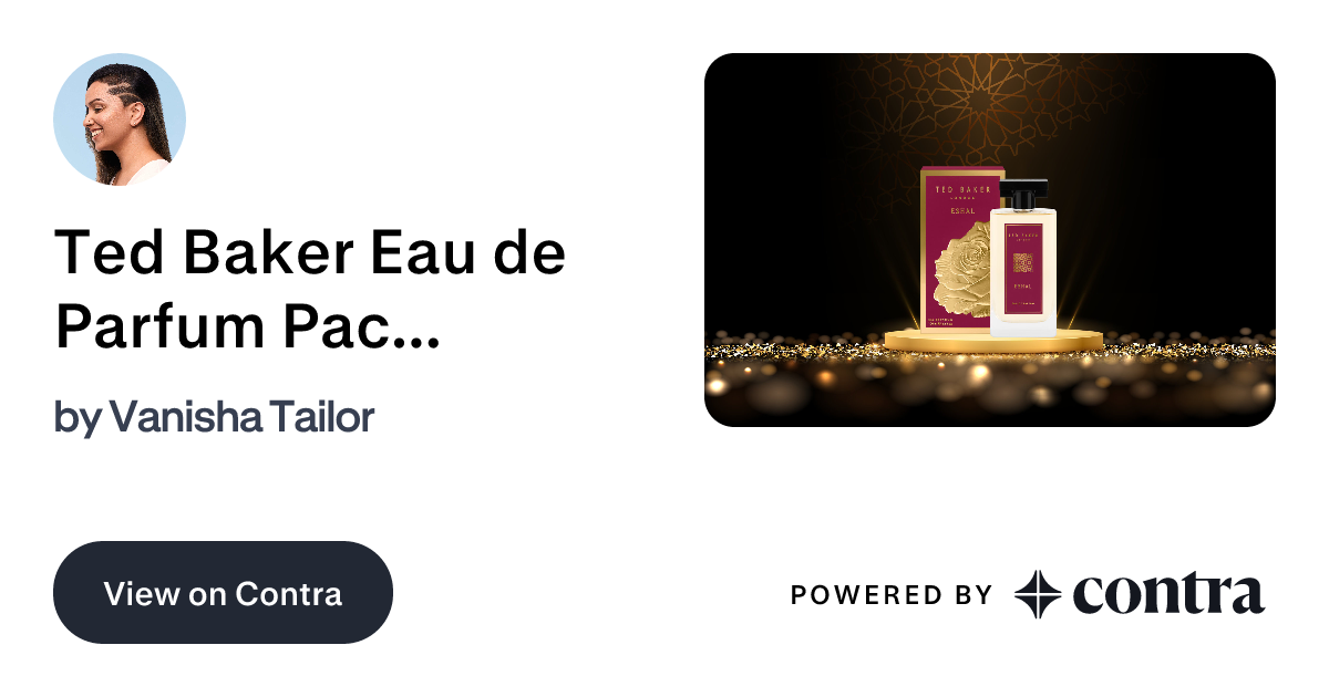 Ted Baker Eau de Parfum Packaging Design by Vanisha Tailor