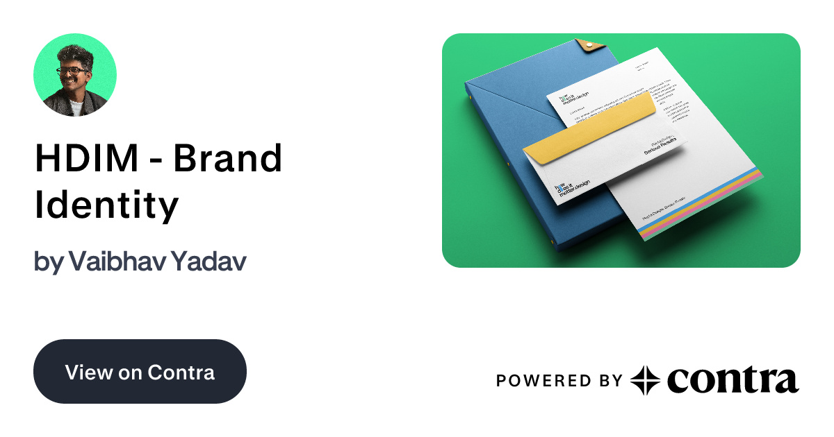 HDIM - Brand Identity by Vaibhav Yadav