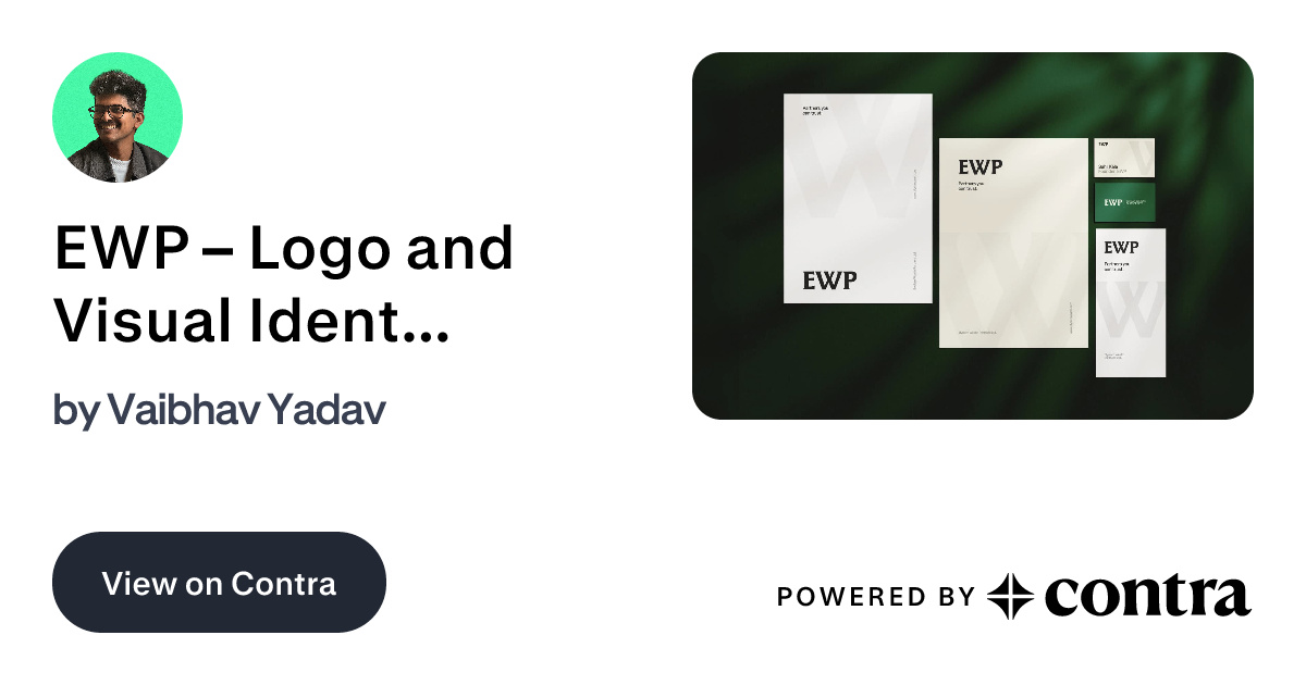 EWP – Logo and Visual Identity Design by Vaibhav Yadav