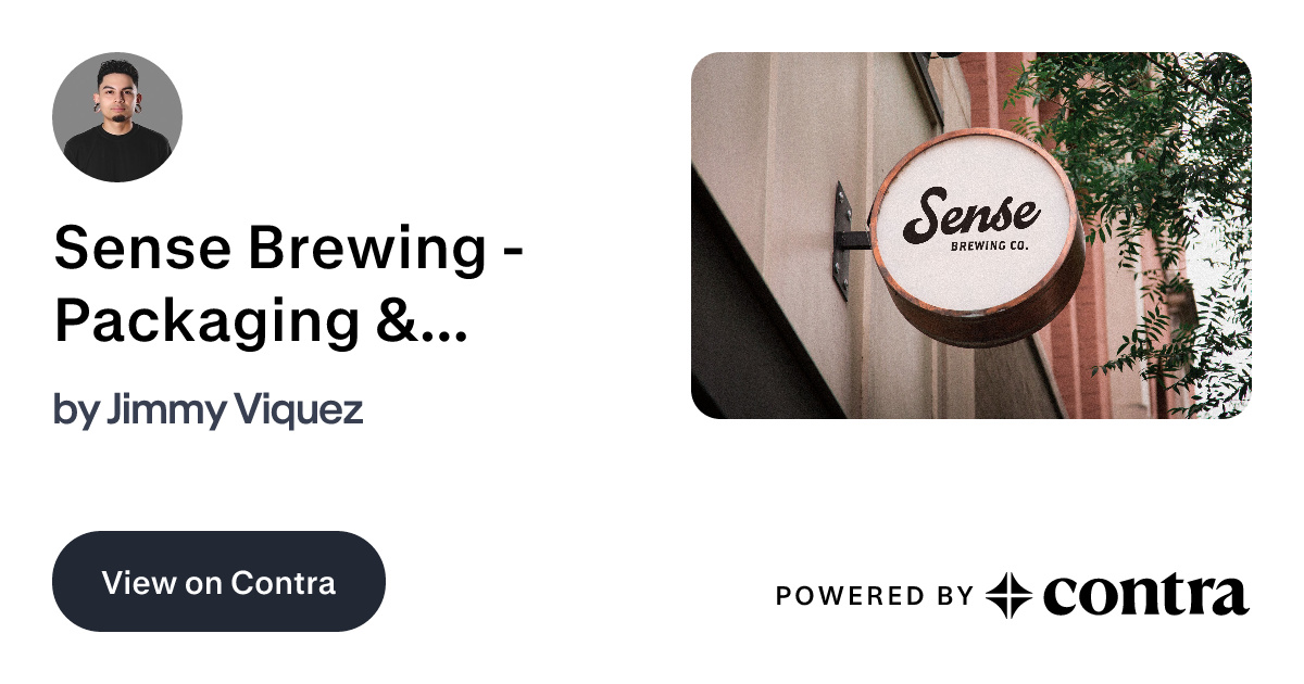 Sense Brewing - Packaging & Brand Identity by Jimmy Viquez