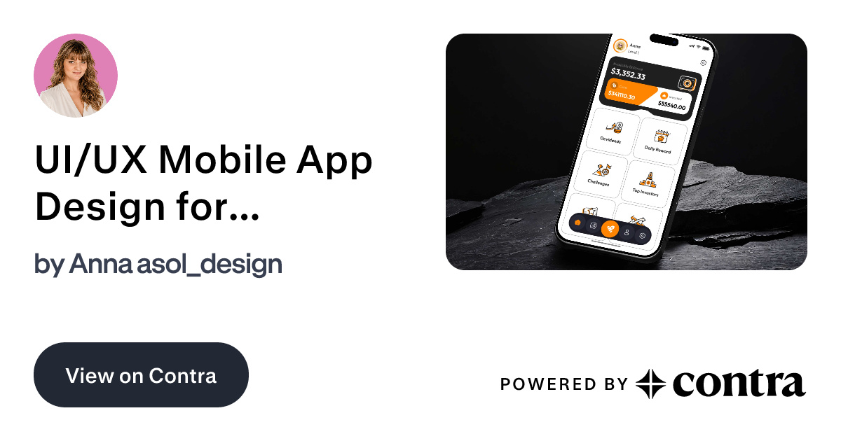 UI/UX Mobile App Design for a Gamified Education & Rewards App by Anna ...