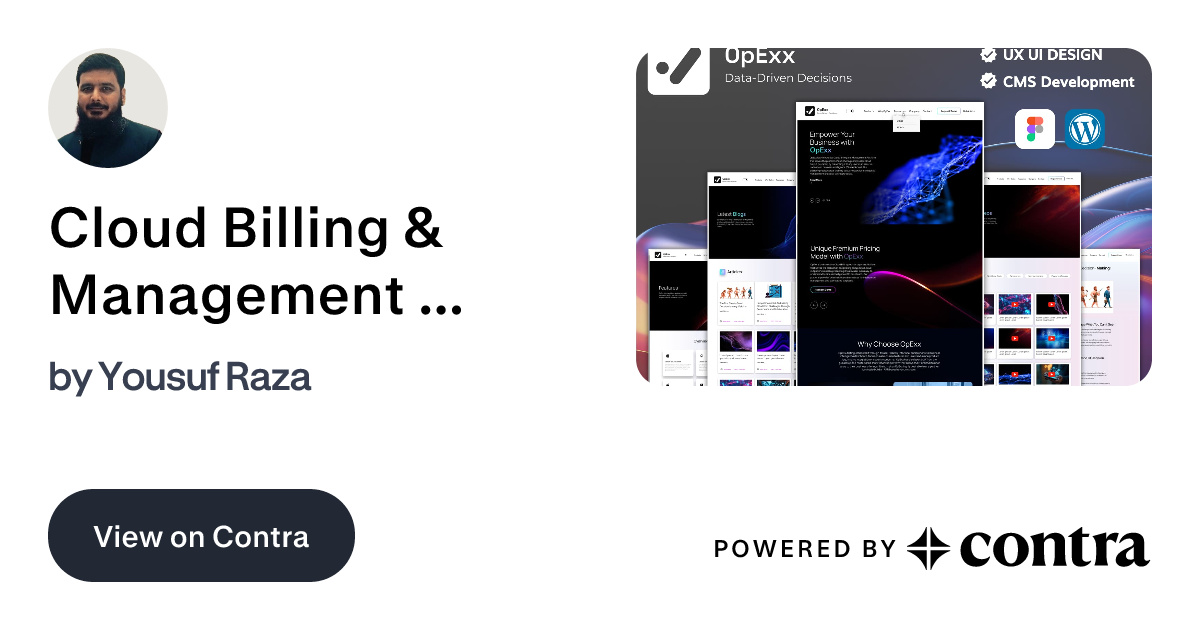Cloud Billing & Management Web UI/UX Design and CMS Development by ...