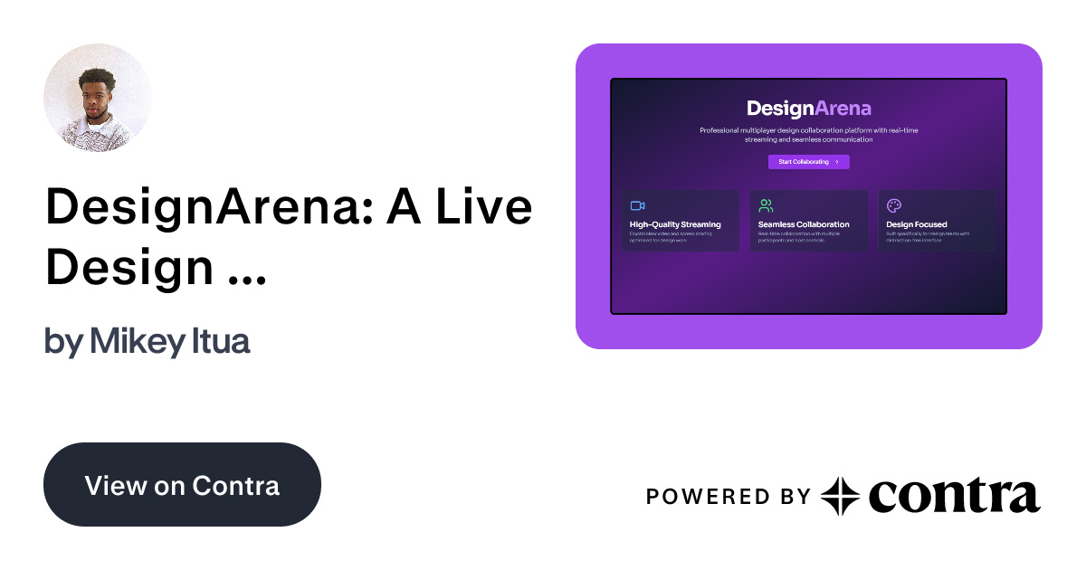 DesignArena: A Live Design Battle Platform by Mikey Itua