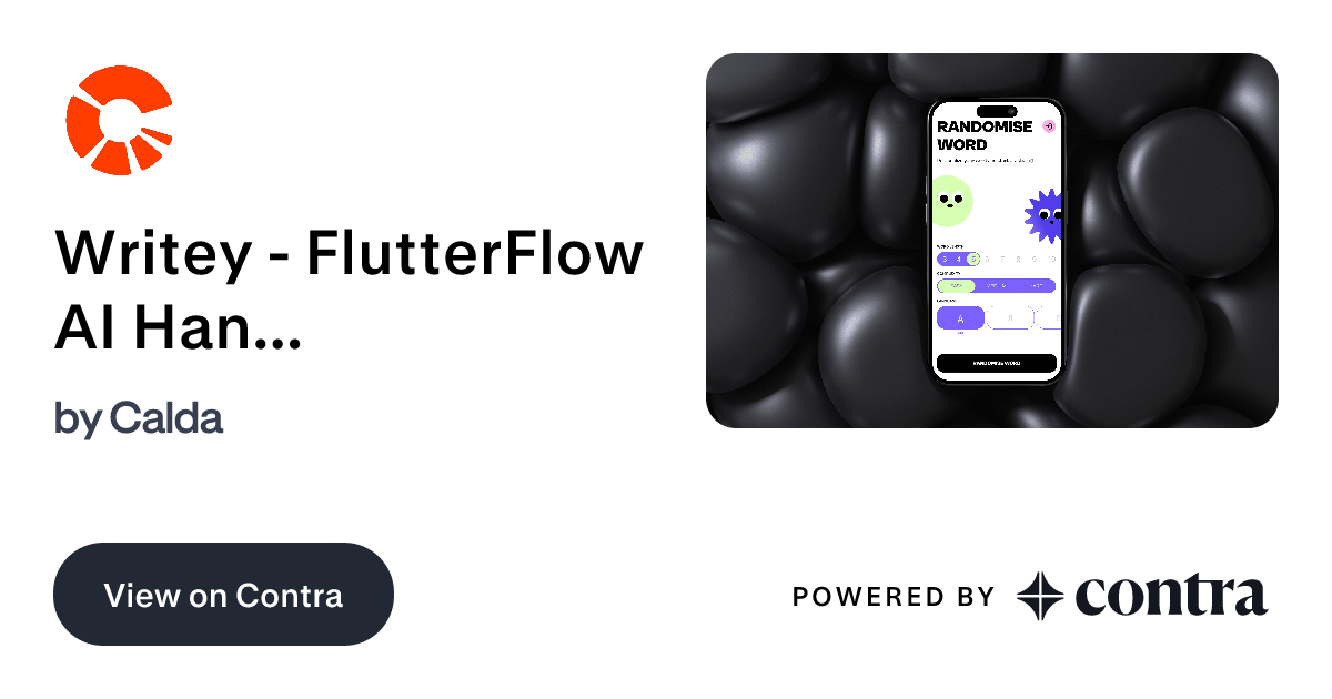 Writey - FlutterFlow AI Handwriting App by Calda