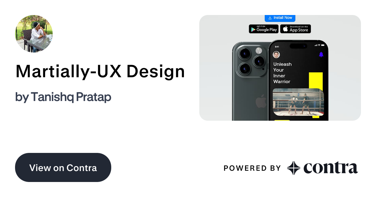 Martially-UX Design by Tanishq Pratap