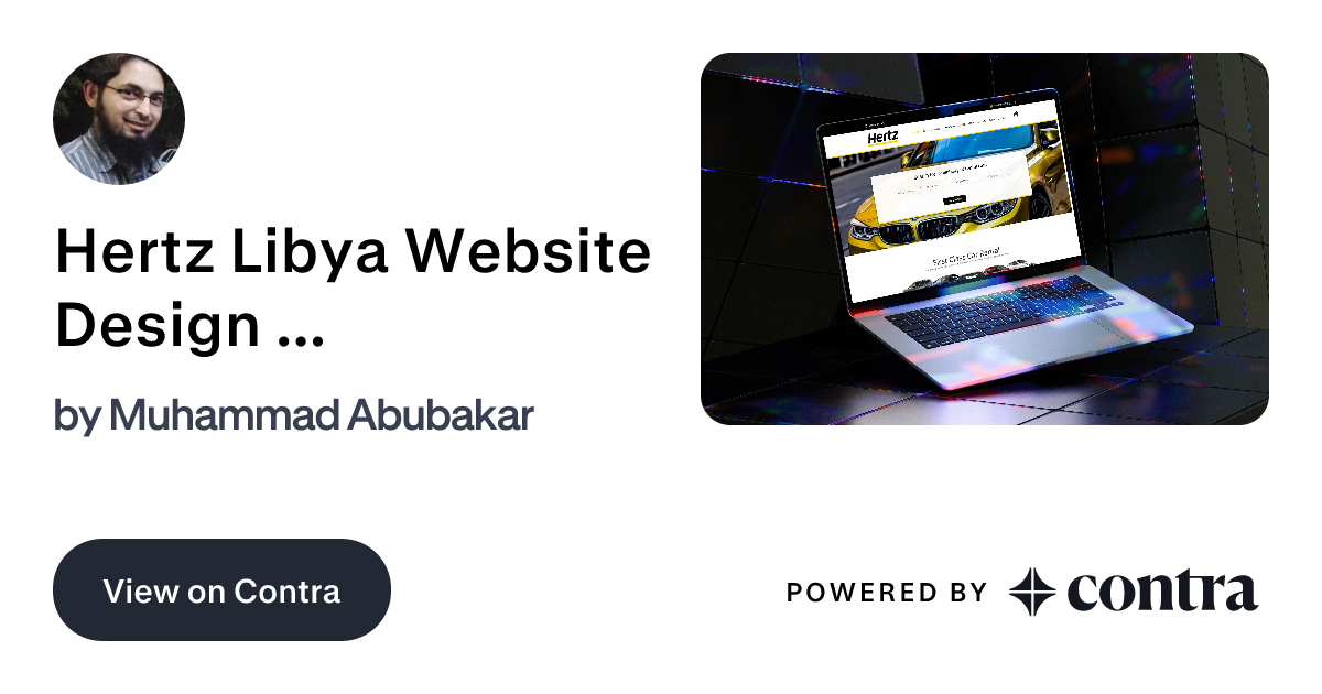 Hertz Libya Website Design & Development by Muhammad Abubakar