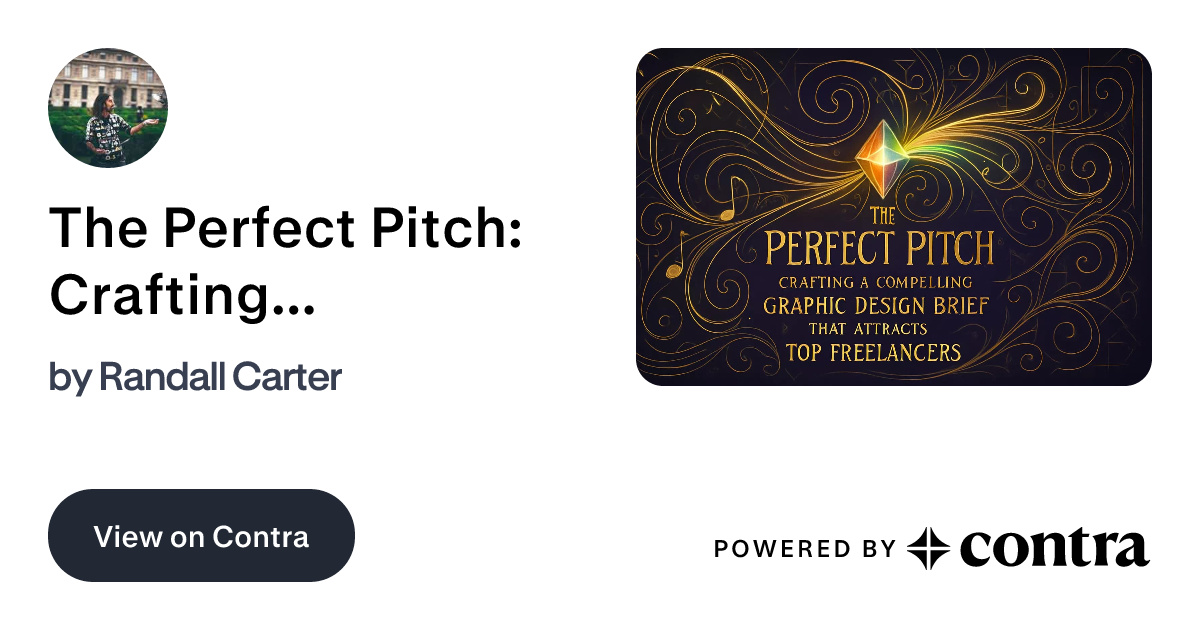 The Perfect Pitch: Crafting a Compelling Graphic Design Brief that ...