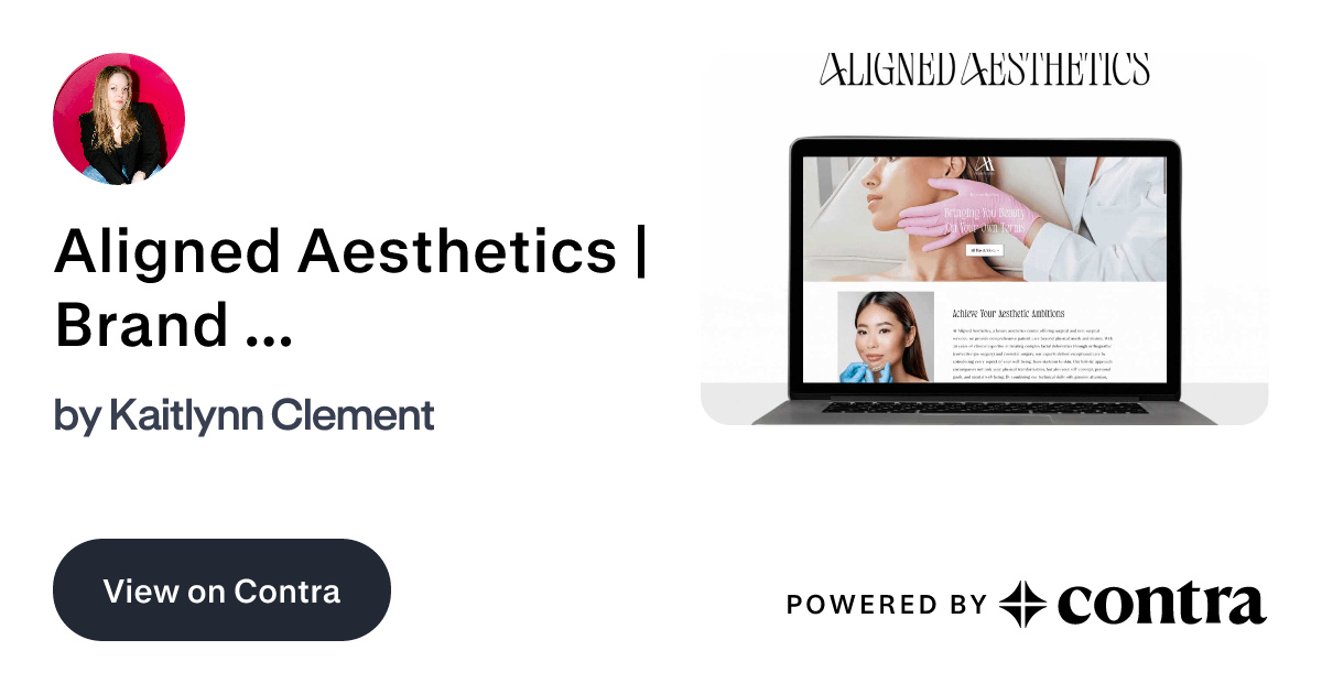 Aligned Aesthetics | Brand Identity & Landing Page by Kaitlynn Clement