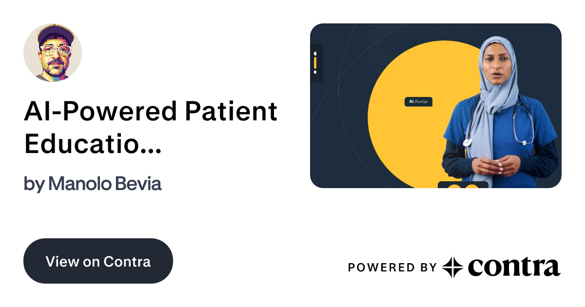 AI-Powered Patient Education Platform – Modifai Health by Manolo Bevia