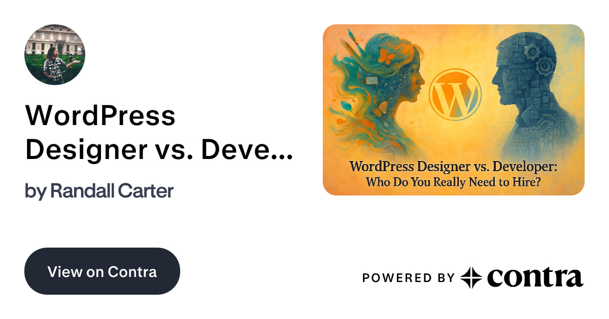 WordPress Designer vs. Developer: Who Do You Really Need to Hire? by ...