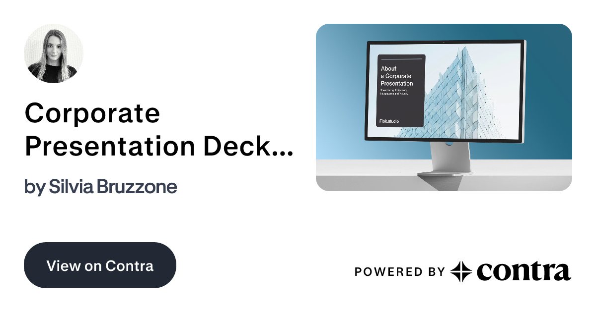 Corporate Presentation Deck — Infographics & Visual Storytelling by ...