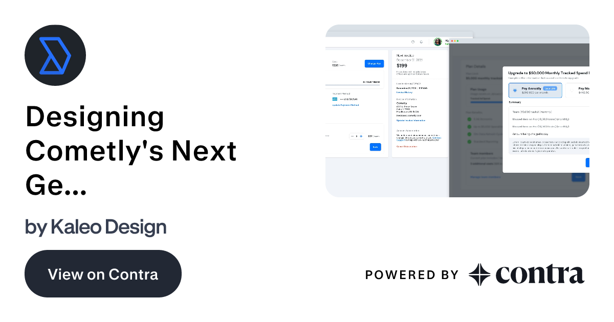 Designing Cometly's Next Gen Ad Tracking Platform by Kaleo Design