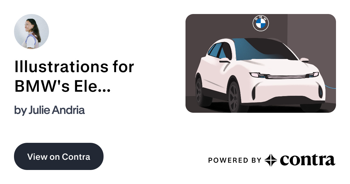 Illustrations for BMW's Electric Vehicles Section by Julie Andria