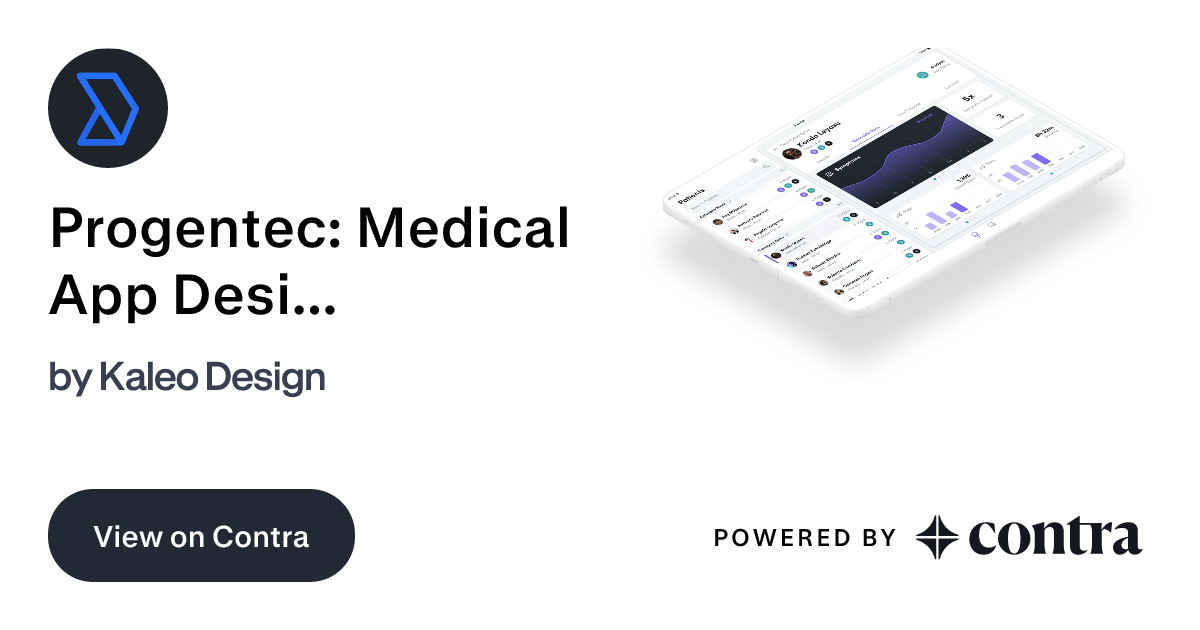 Progentec: Medical App Design for Lupus Patients by Kaleo Design