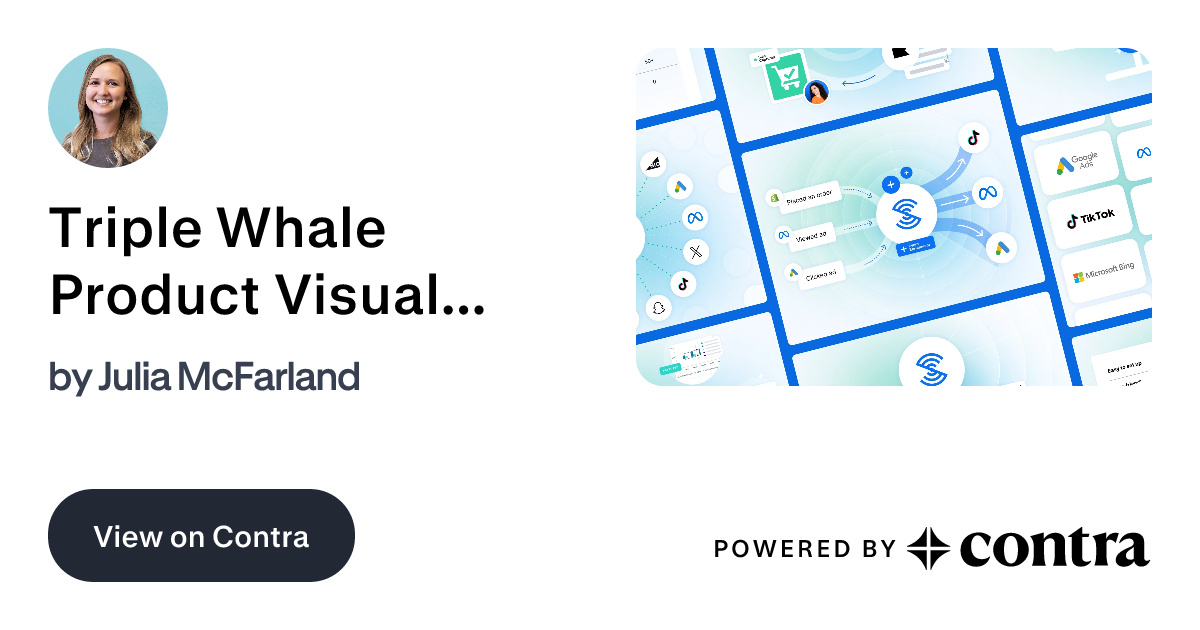 Triple Whale Product Visualizations by Julia McFarland