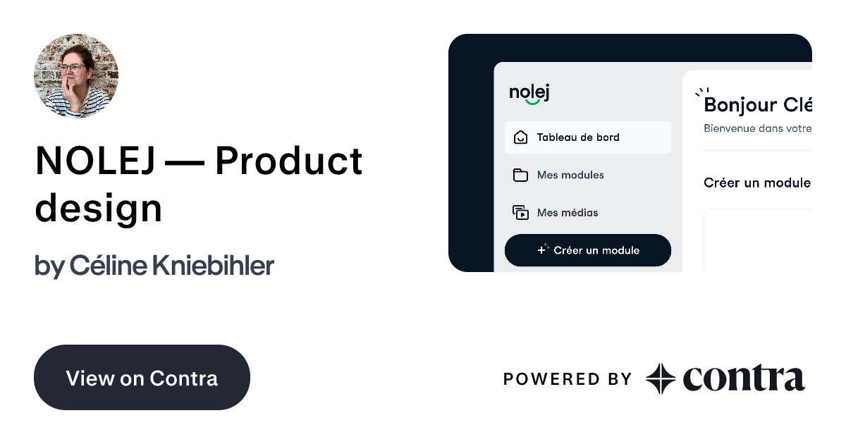 NOLEJ — Product design by Céline Kniebihler