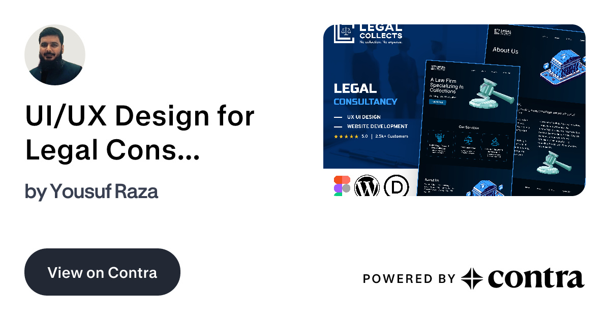UI/UX Design for Legal Consultancies by Yousuf Raza