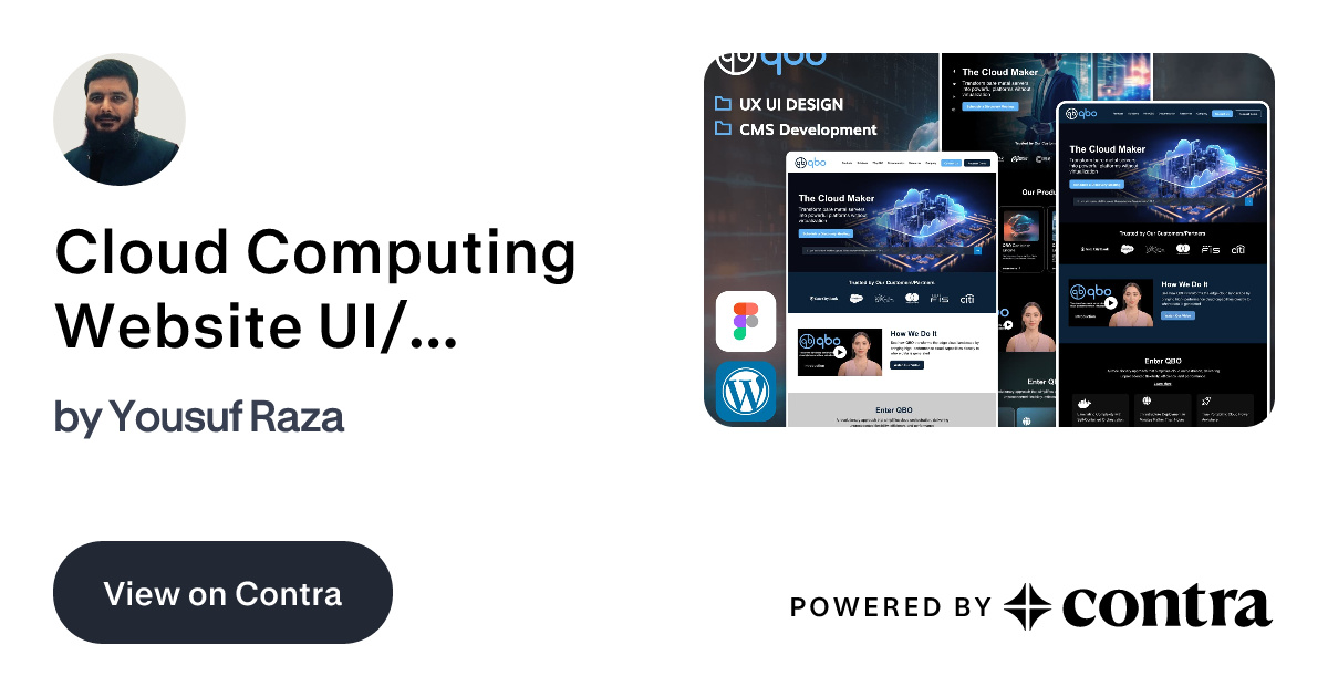 Cloud Computing Website UI/UX Design & CMS Development by Yousuf Raza