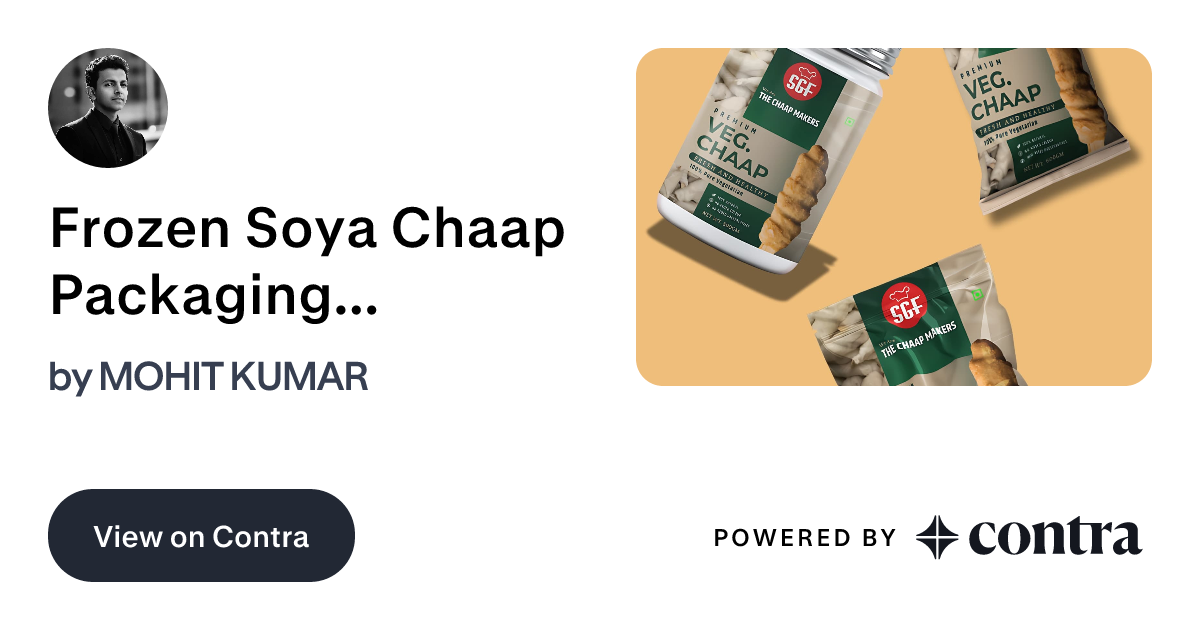 Frozen Soya Chaap Packaging Design by MOHIT KUMAR